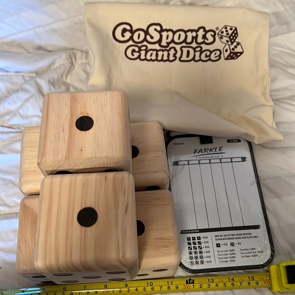 Urban Outfitters | Games | Nwot Gosports Giant Wooden Playing Dice Set ...